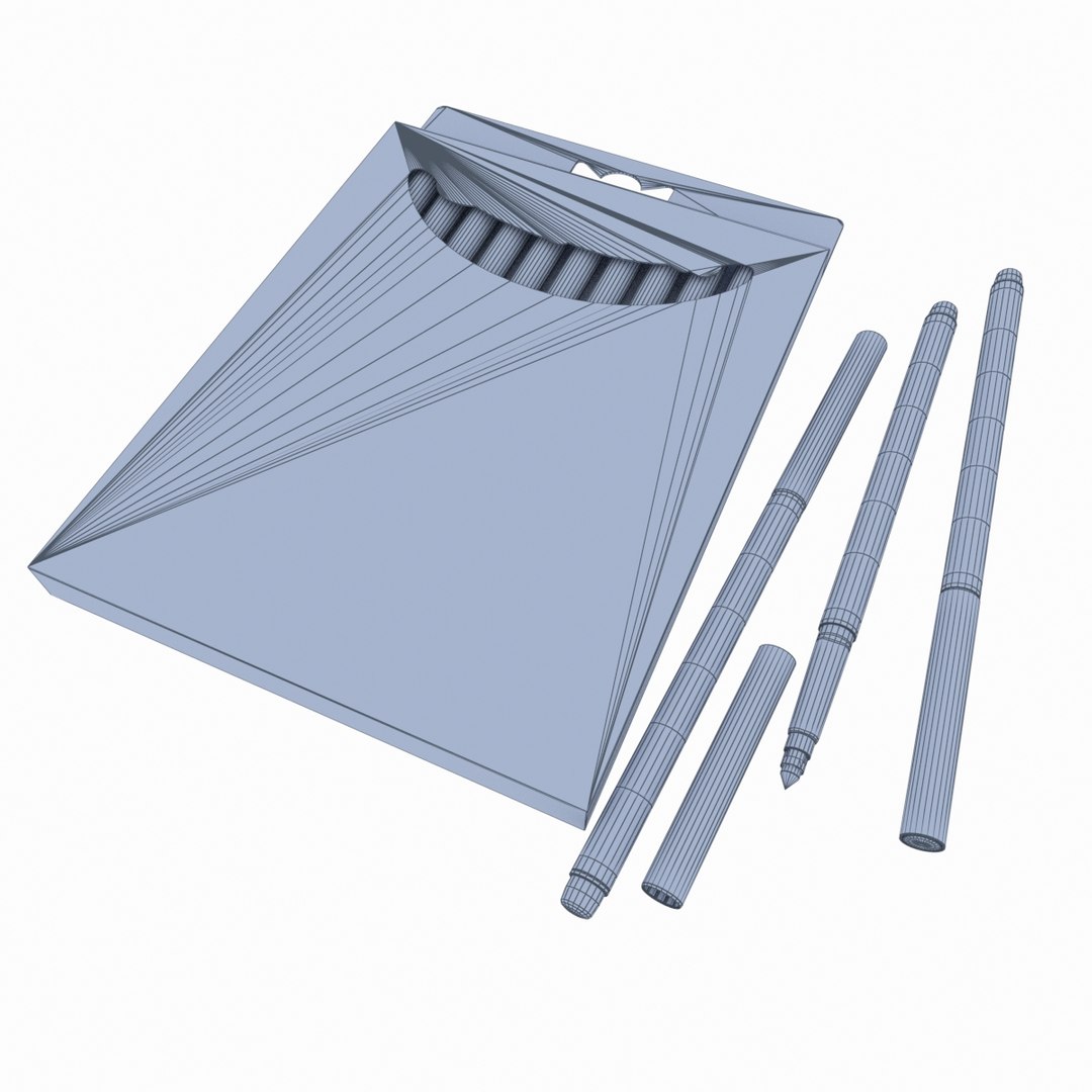 Crayola Markers 12 3D Model - TurboSquid 1257628