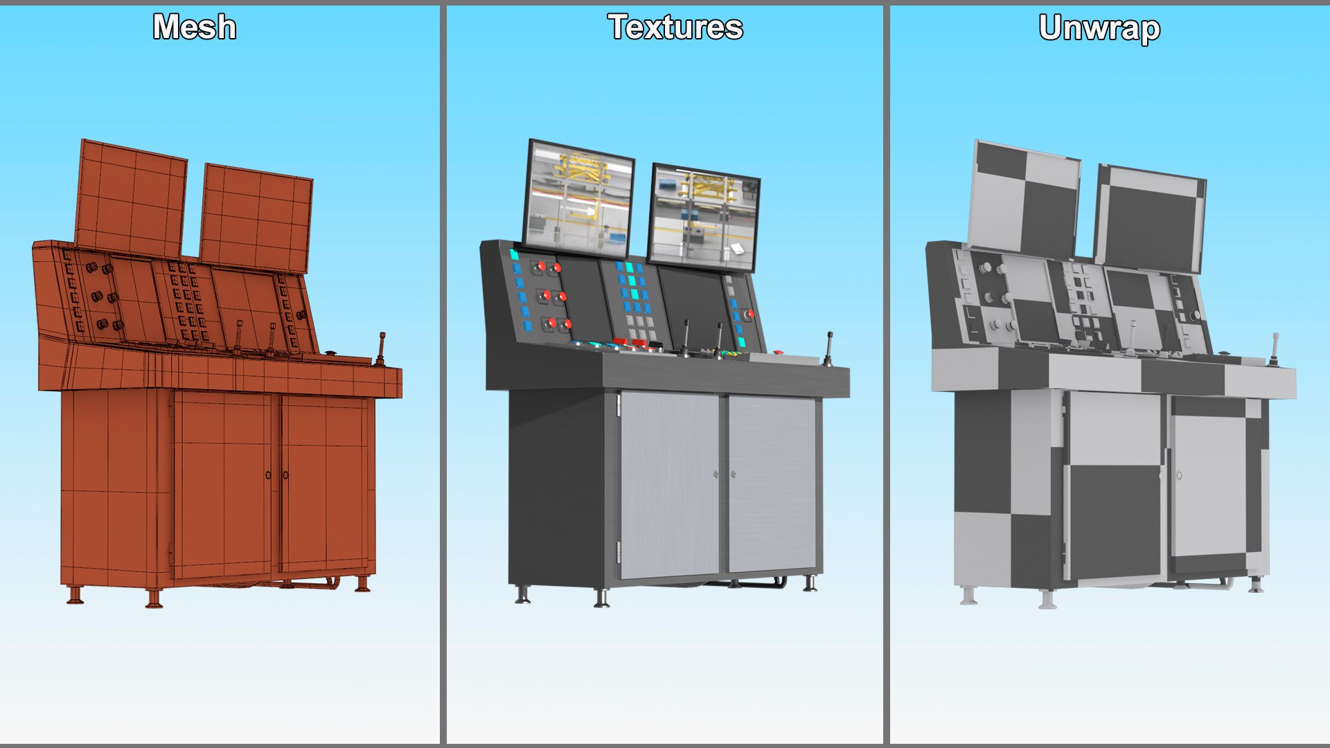3D Main Control Panel - TurboSquid 2318960
