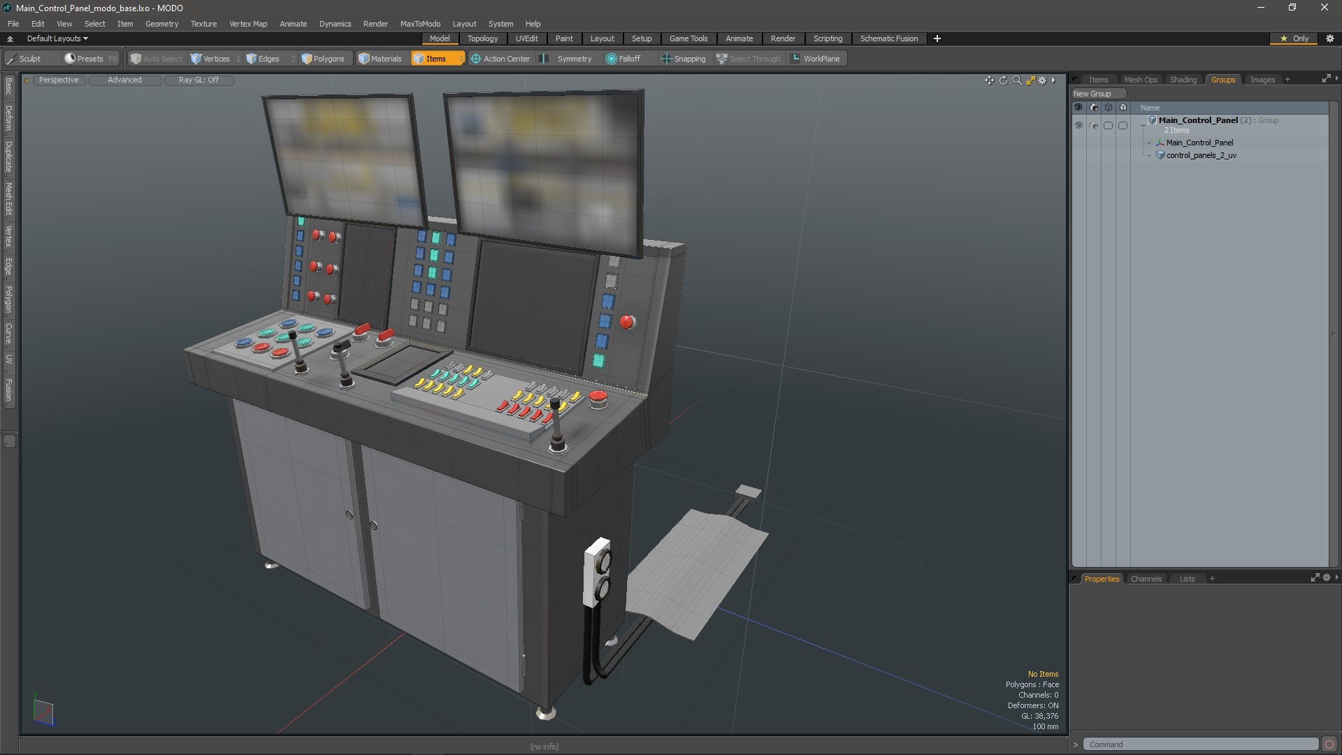 3D Main Control Panel - TurboSquid 2318960