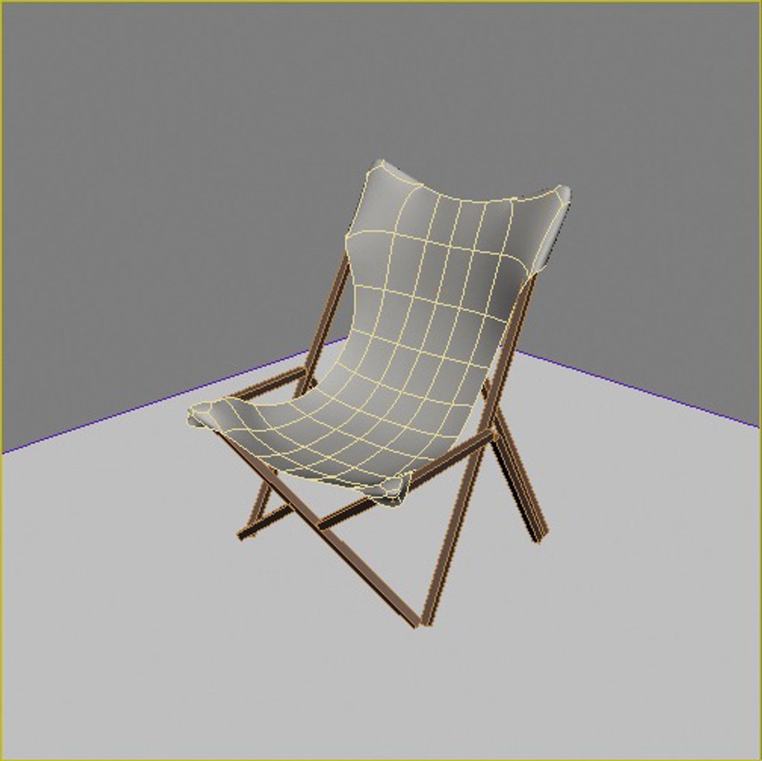 Outdoor Easy Chair Cloth 3d Model