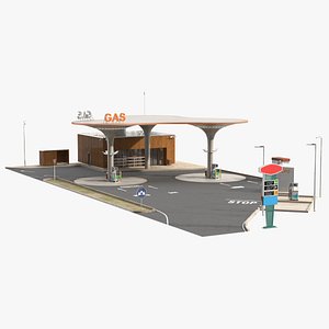 Gas Station Blender Models for Download | TurboSquid