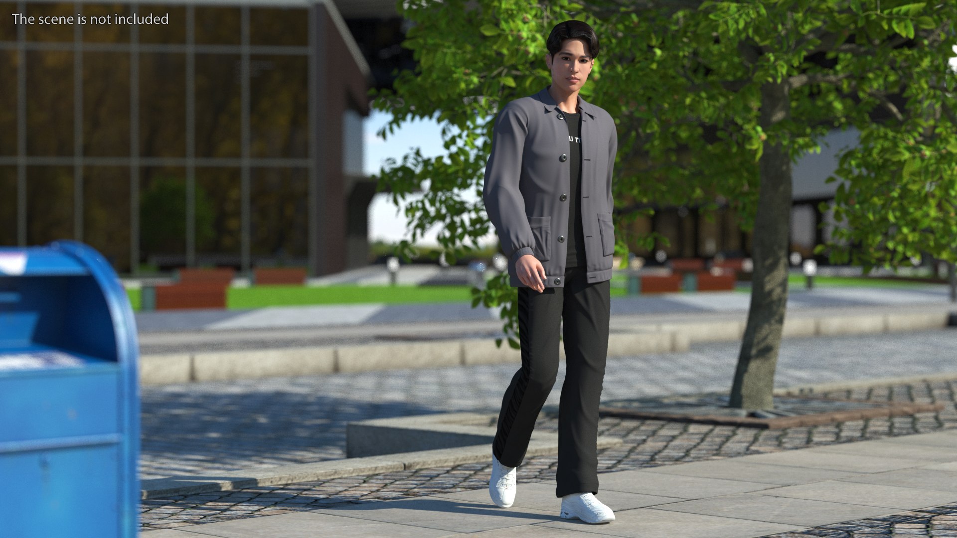 Chinese Man Walking Pose 3D Model - TurboSquid 1865749