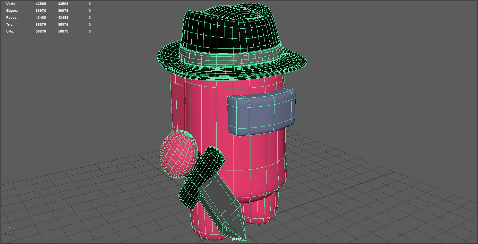 3D Red Crewmate Model - TurboSquid 1667491