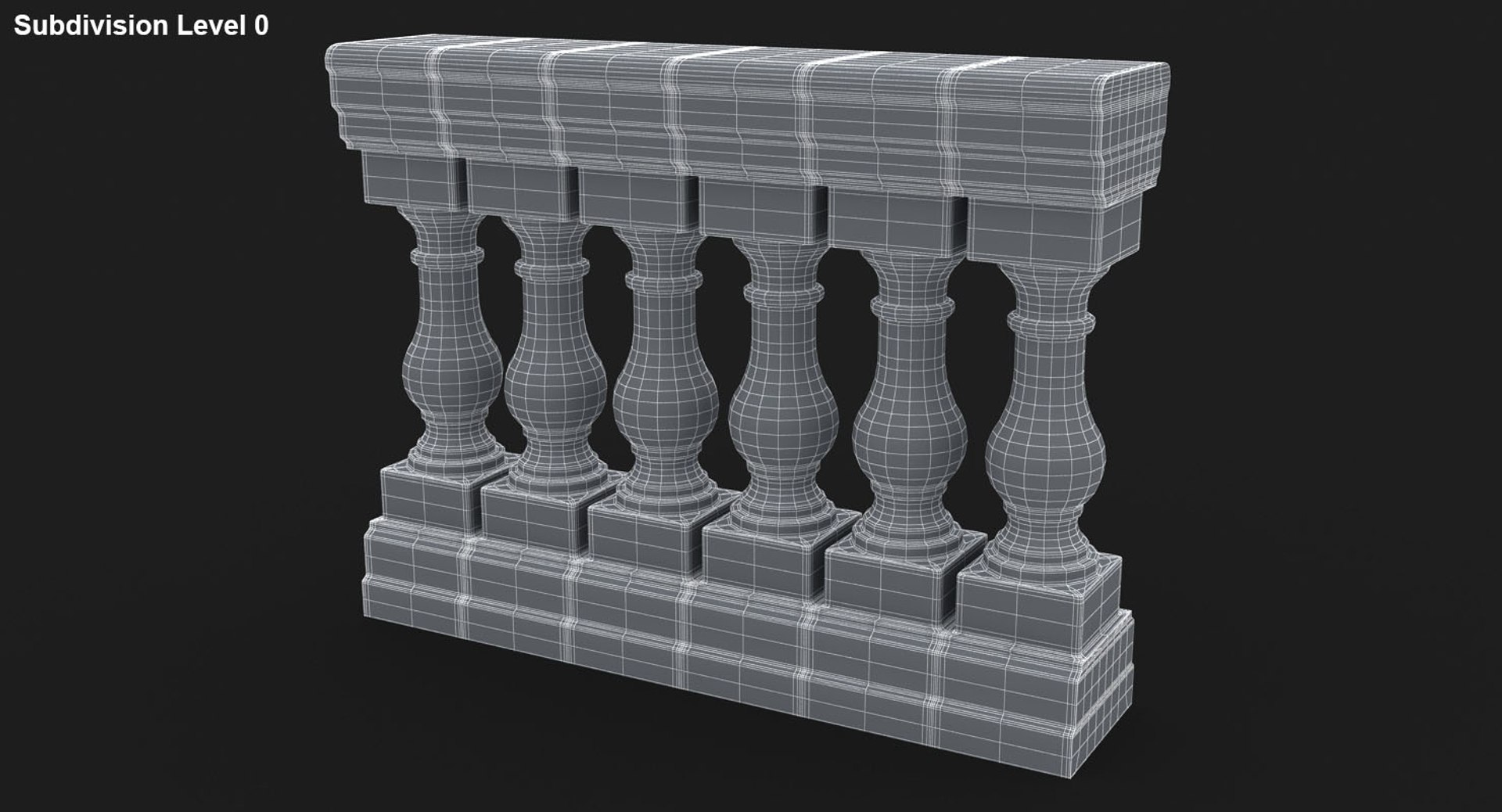 Realistic baluster 3D model - TurboSquid 1364660