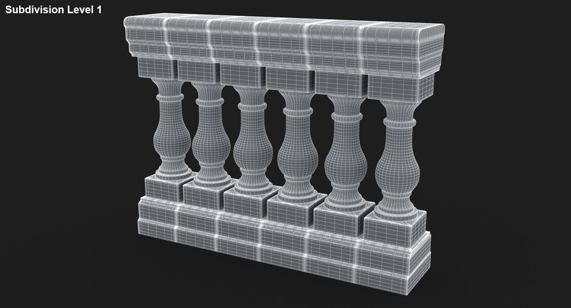 Realistic baluster 3D model - TurboSquid 1364660