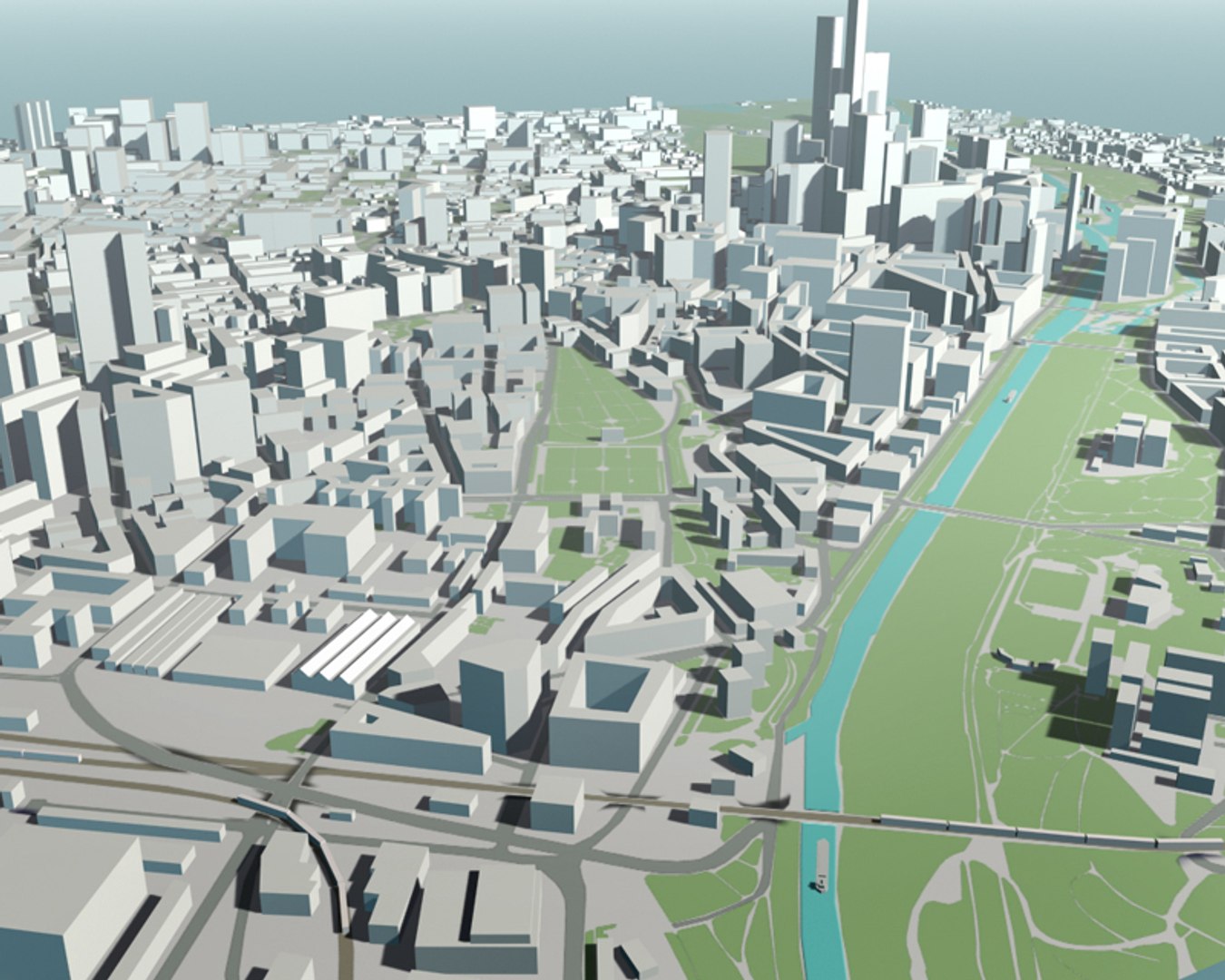 3d Model City Skyscraper