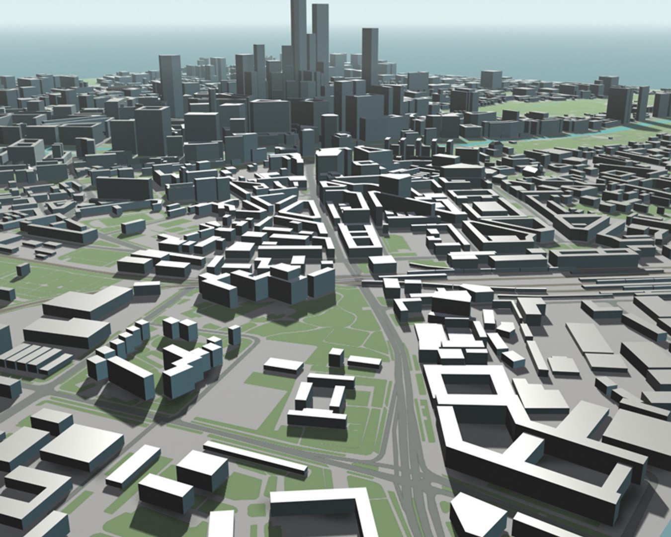 3d Model City Skyscraper