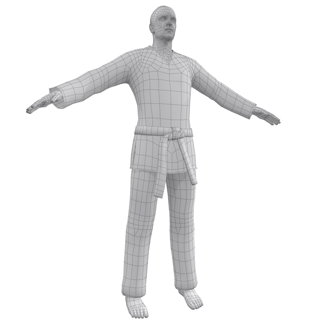 3d Karate Martial Artist 3