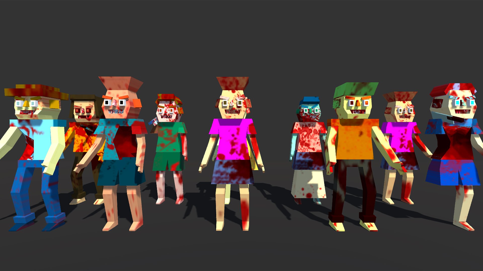3D Model Pixel Zombies - TurboSquid 1867982