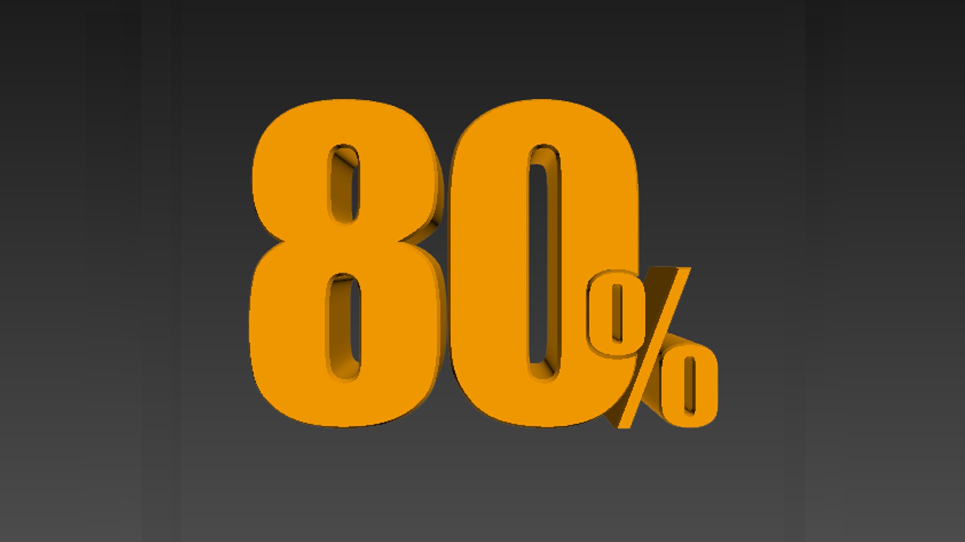 80 Percent 3D - TurboSquid 1819233