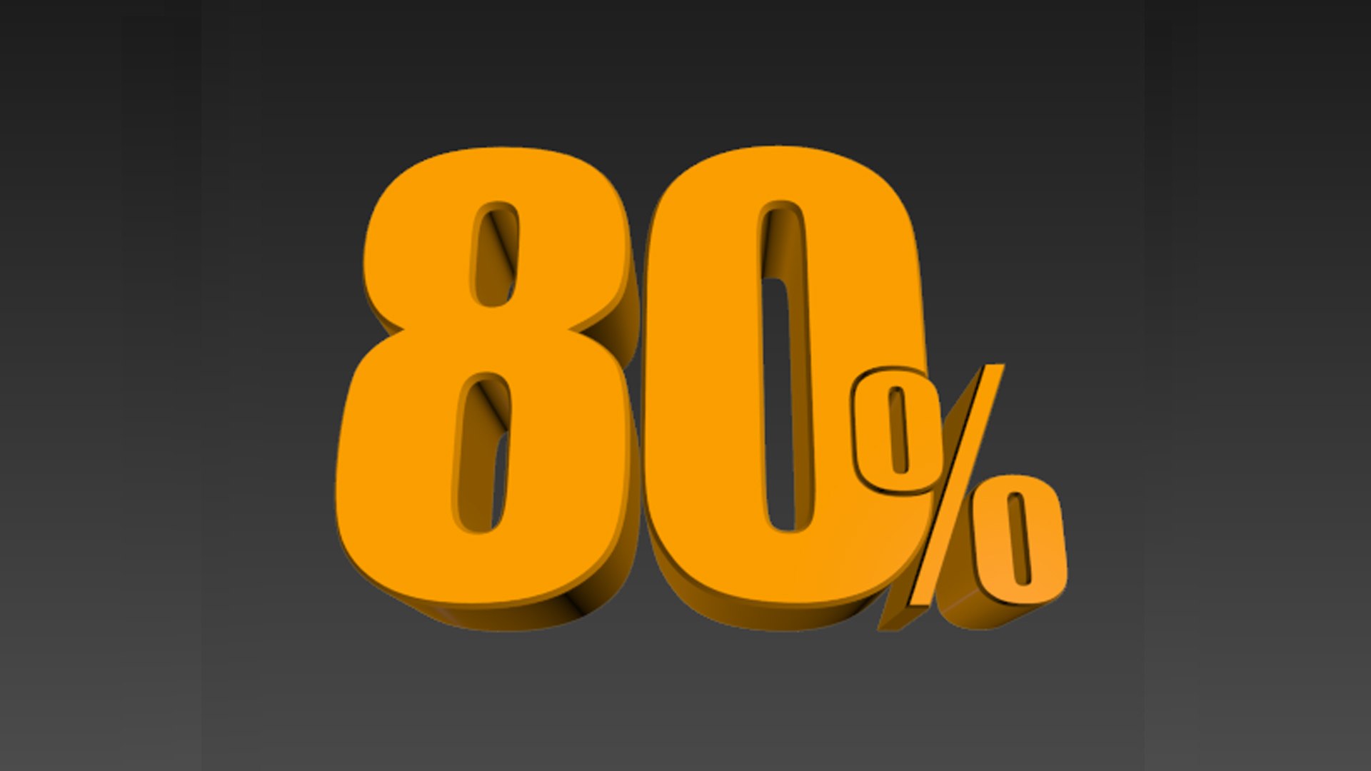 80 Percent 3D - TurboSquid 1819233