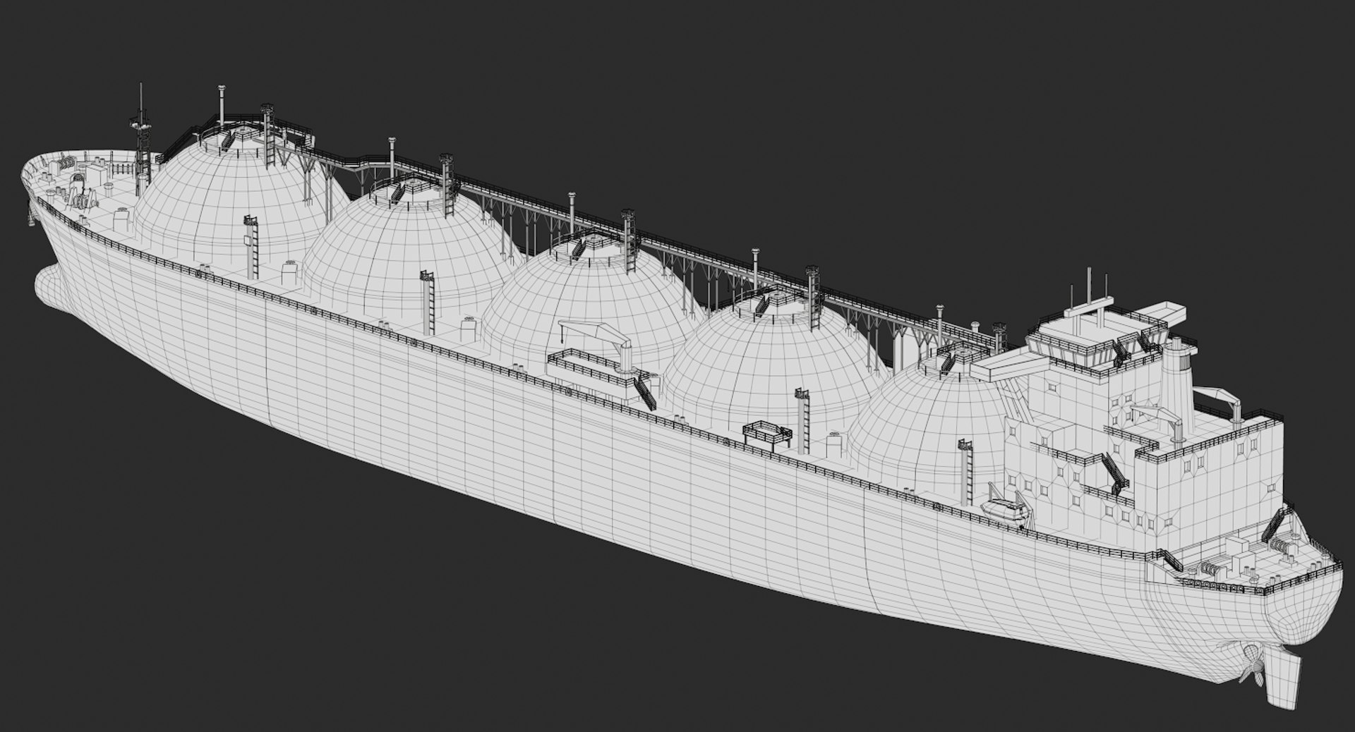 Hd lng gas tanker model - TurboSquid 1157480