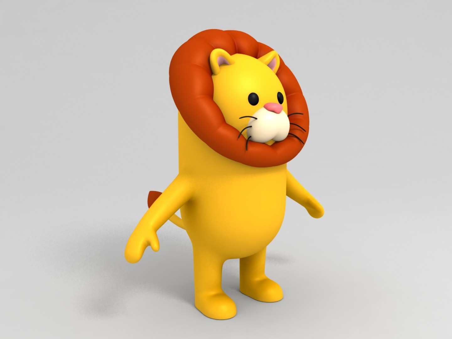 Lion Character Cartoon 3D Model - TurboSquid 1256476