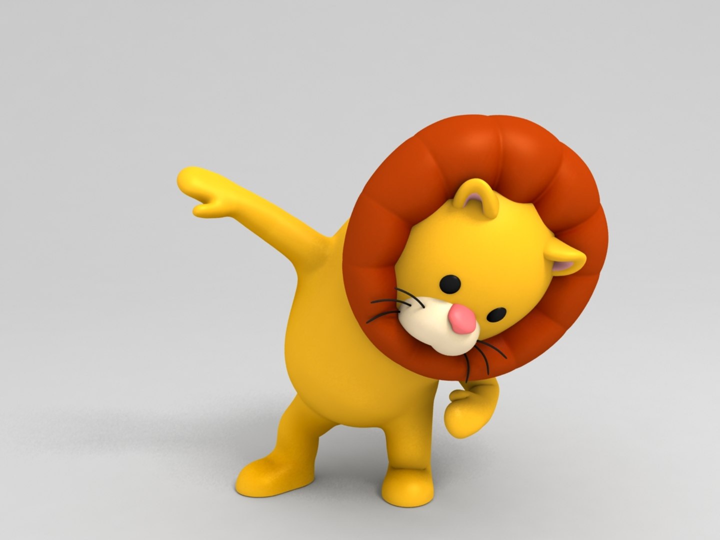 Lion Character Cartoon 3D Model - TurboSquid 1256476