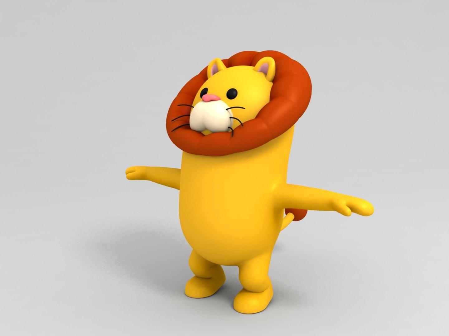 Lion Character Cartoon 3D Model - TurboSquid 1256476