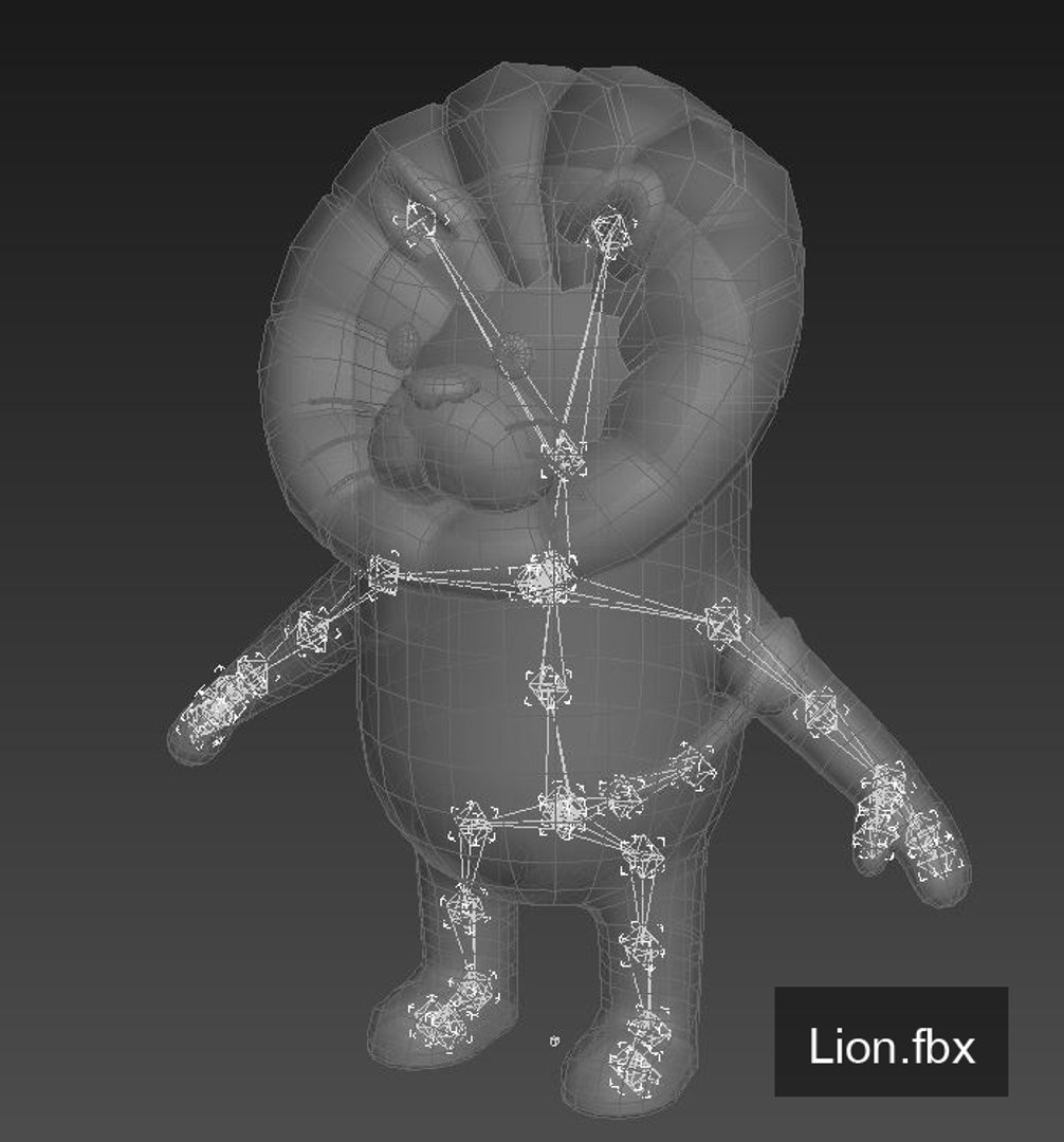 Lion Character Cartoon 3D Model - TurboSquid 1256476