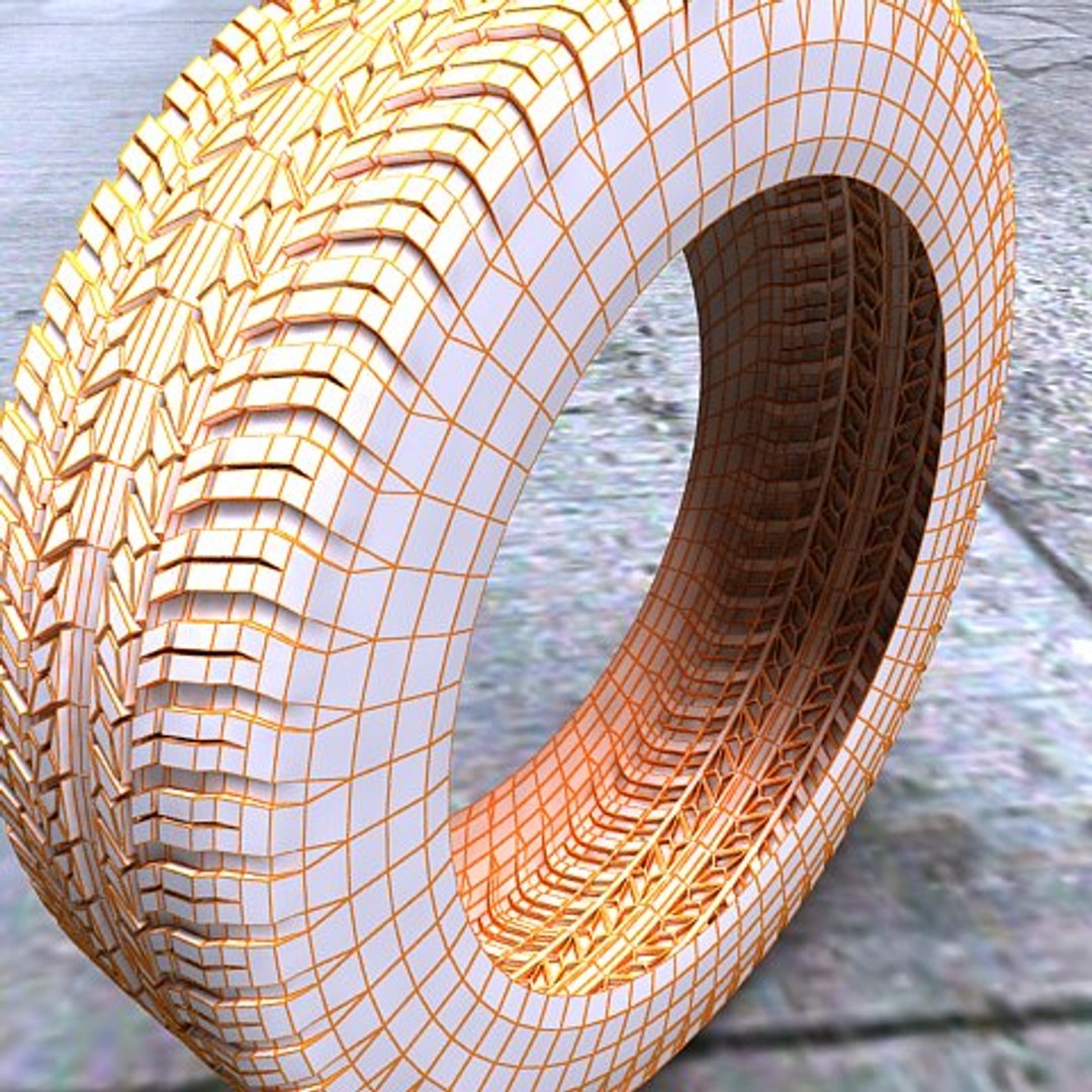3d Tire Treads Model