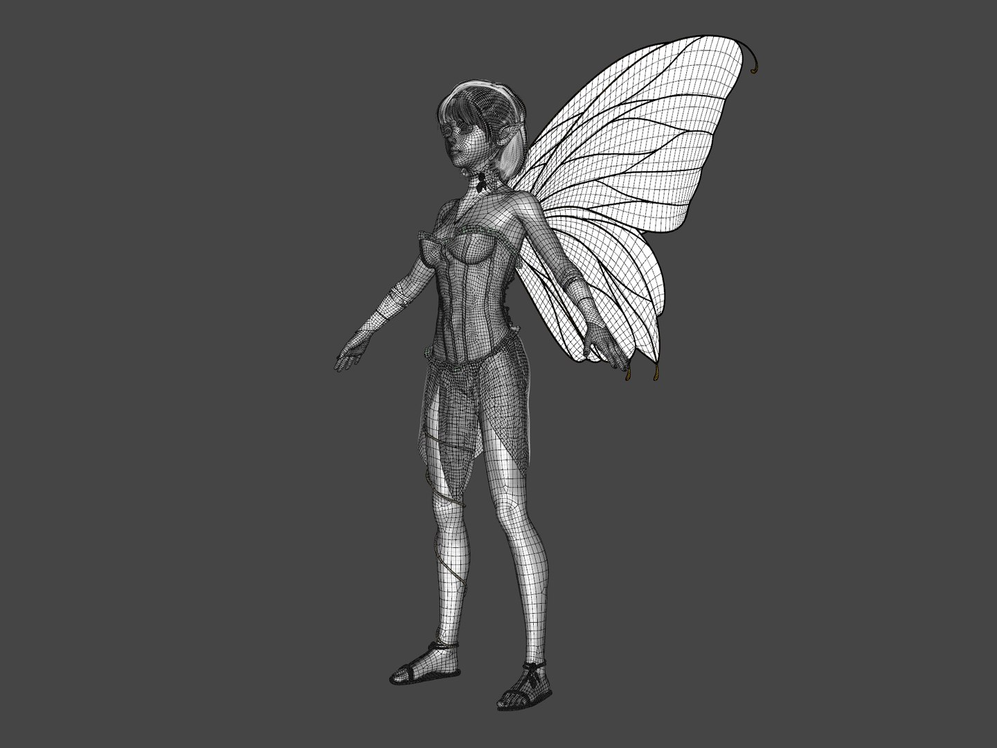 Fairy Rigged Animated Low-poly 3D - TurboSquid 2356457