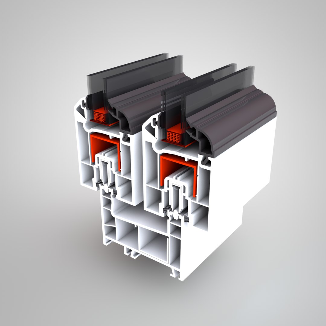 3d Model Pvc Window Profile