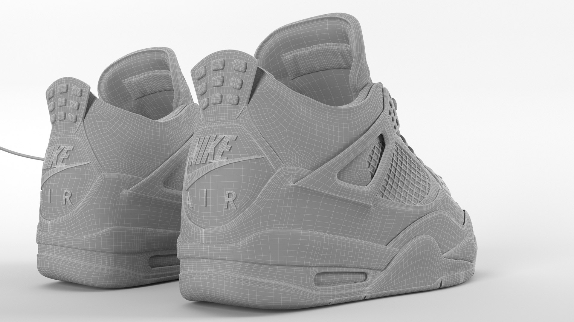 3D Jordan 4 Retro Off White Sail PBR Model - TurboSquid 2121749