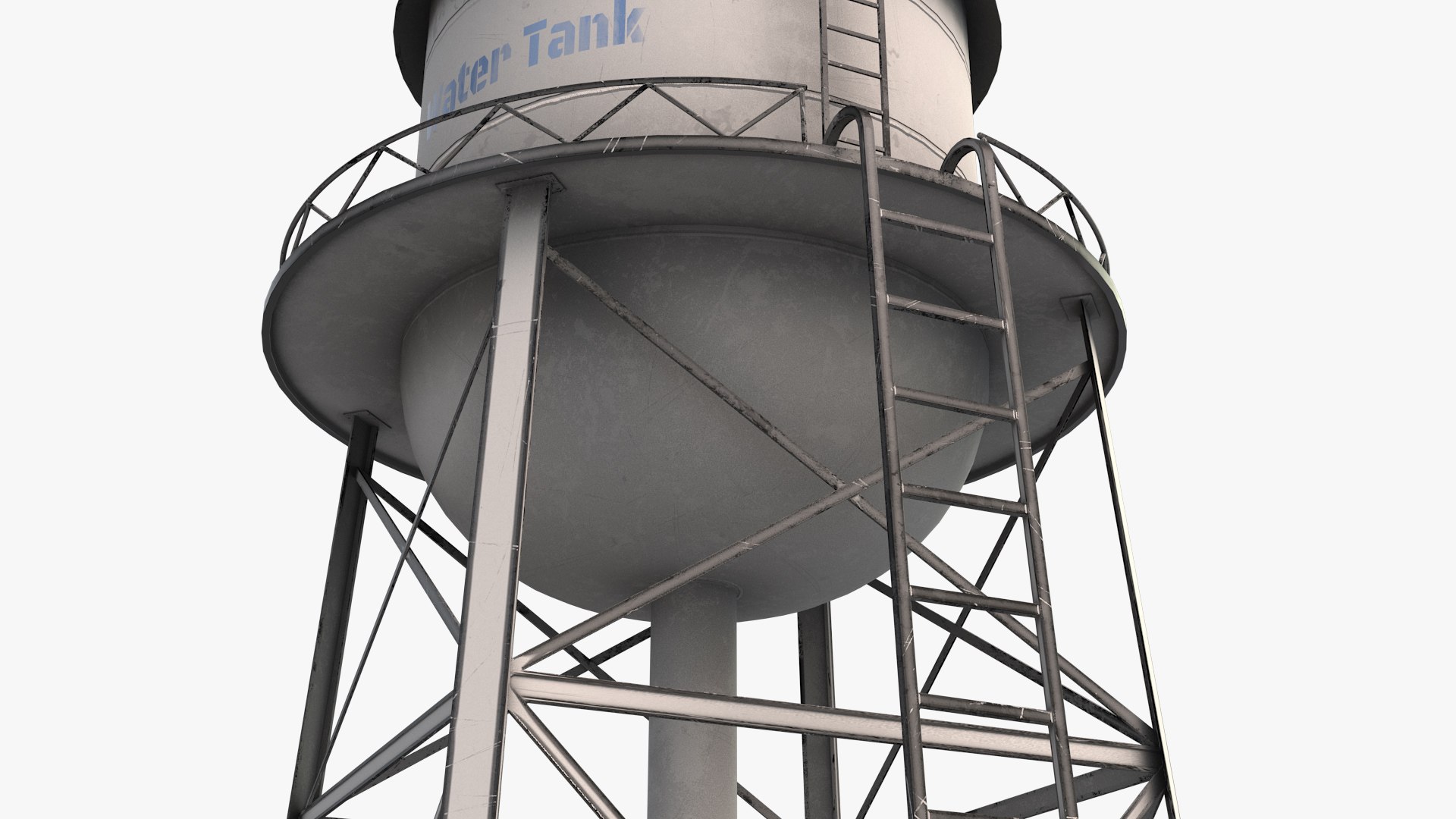 3D Water Tower 002 PBR 8K - TurboSquid 1999215