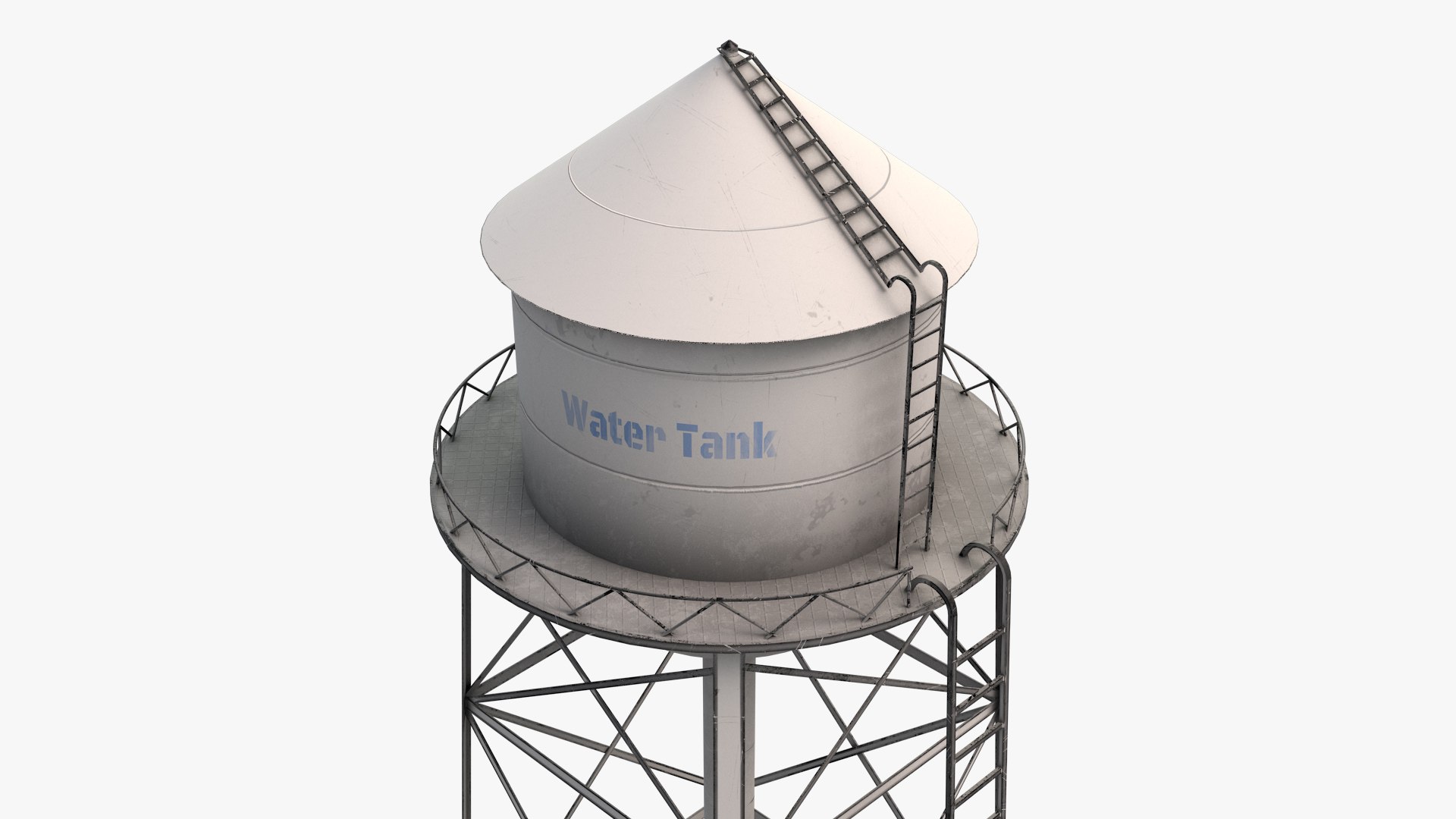 3D Water Tower 002 PBR 8K - TurboSquid 1999215