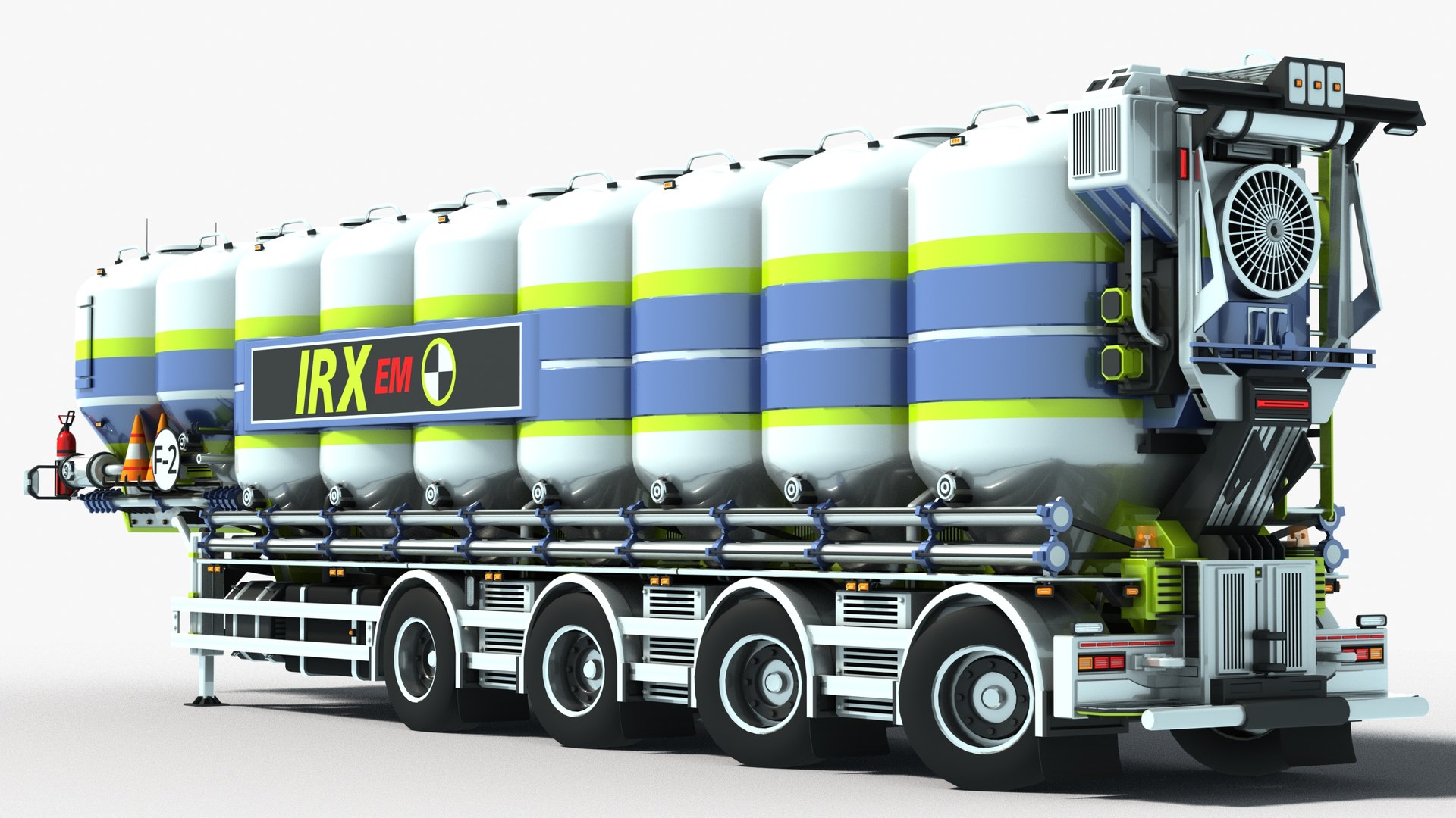 3D Feed Flour Tanks Semi Trailer Truck - TurboSquid 2122378