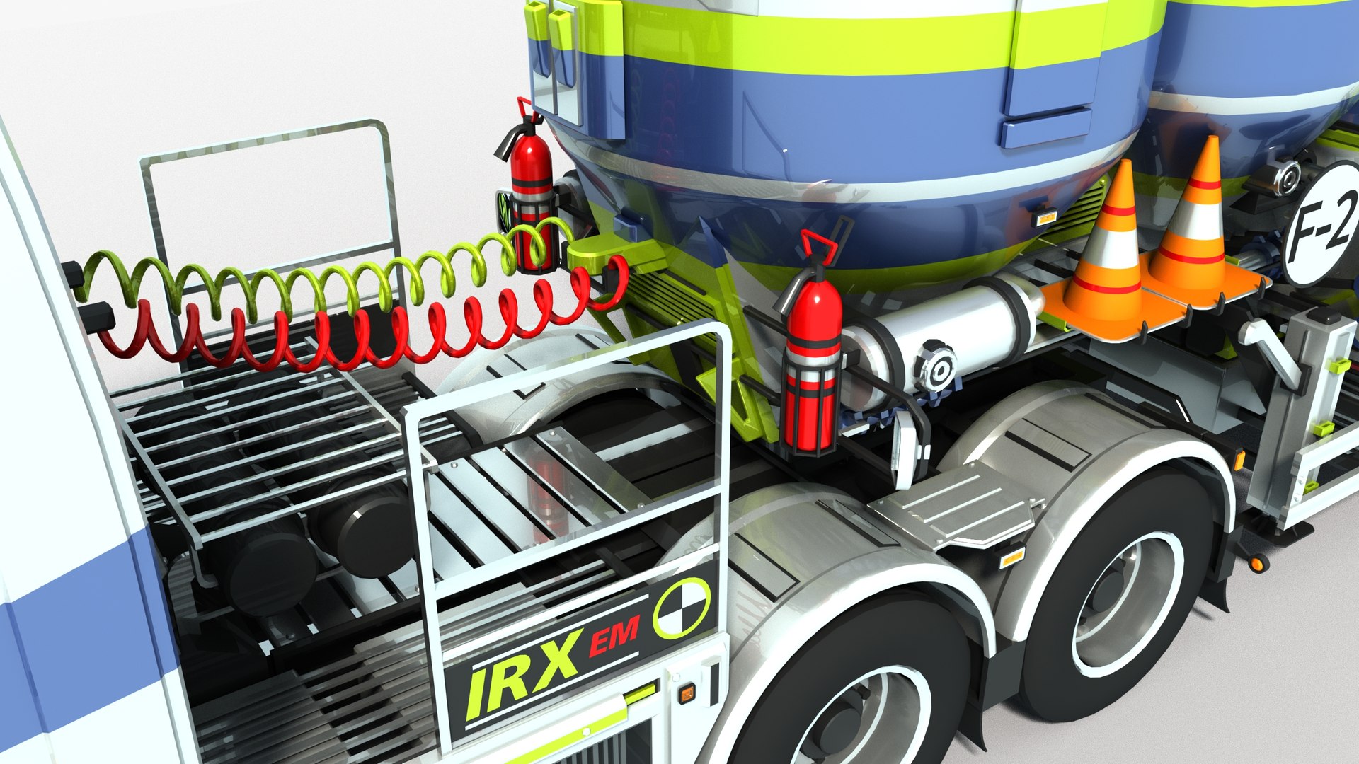 3D Feed Flour Tanks Semi Trailer Truck - TurboSquid 2122378