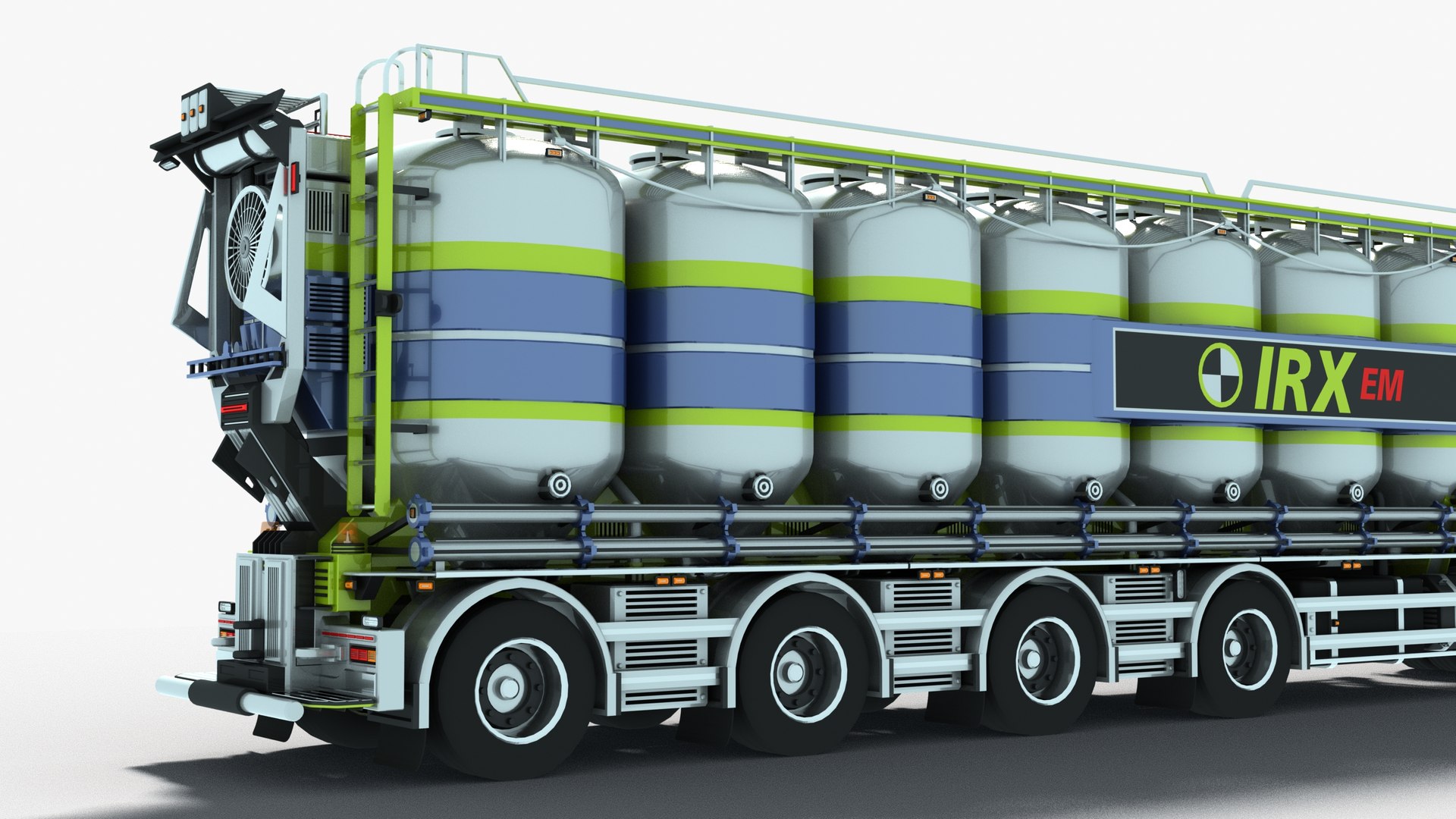 3D Feed Flour Tanks Semi Trailer Truck - TurboSquid 2122378