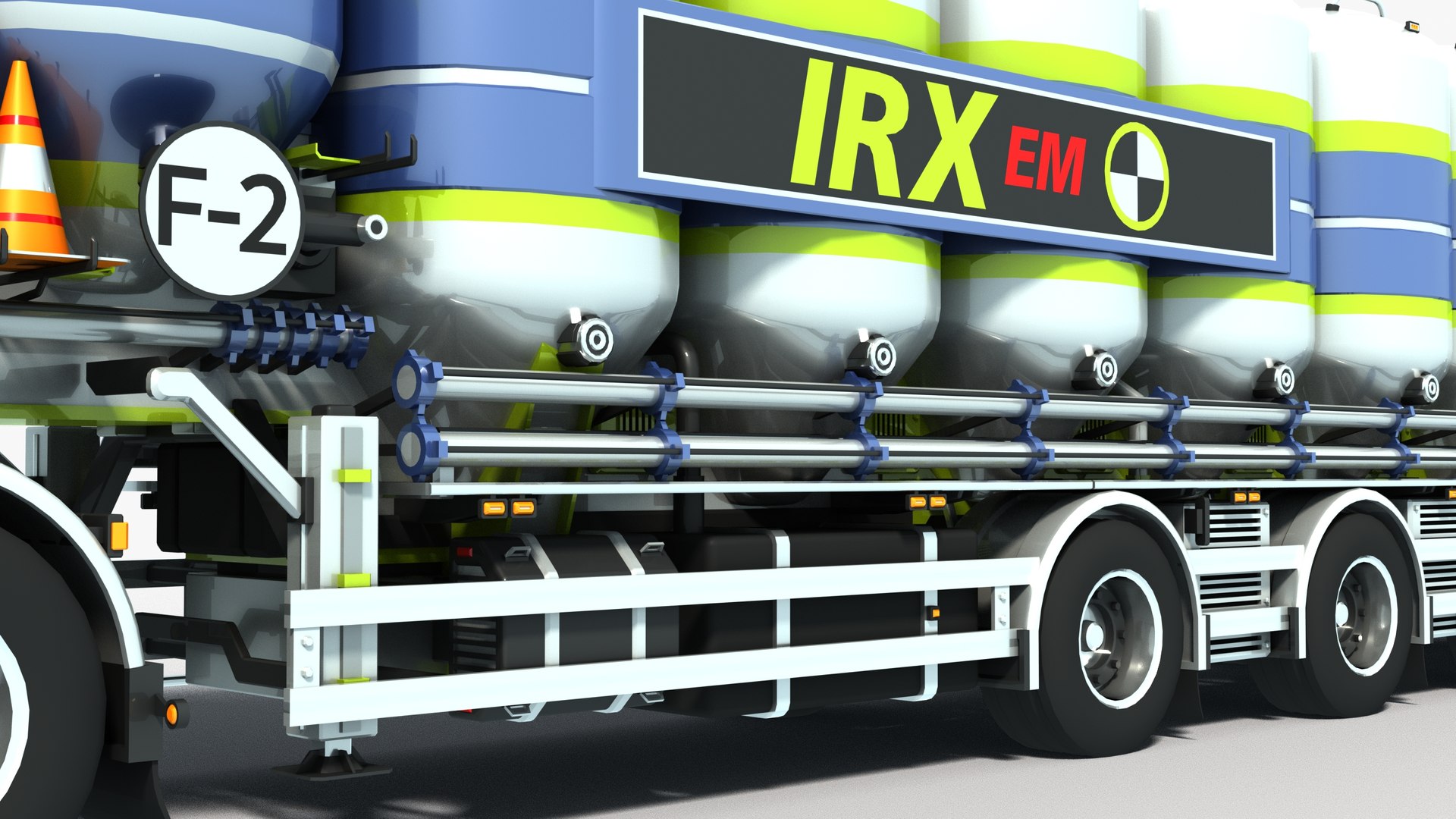 3D Feed Flour Tanks Semi Trailer Truck - TurboSquid 2122378