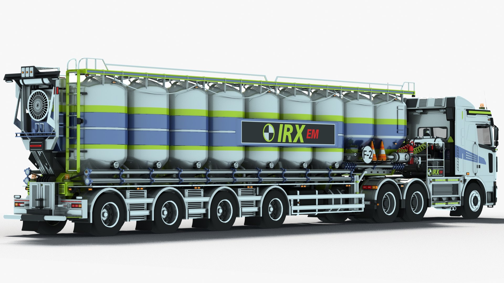 3D Feed Flour Tanks Semi Trailer Truck - TurboSquid 2122378