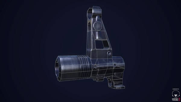 3d model of rifle sight