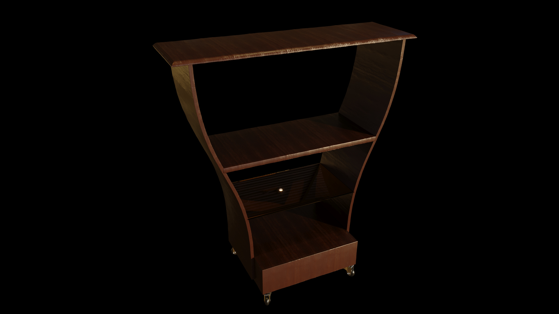 3D Vintage Tv Stand - TurboSquid 1628204