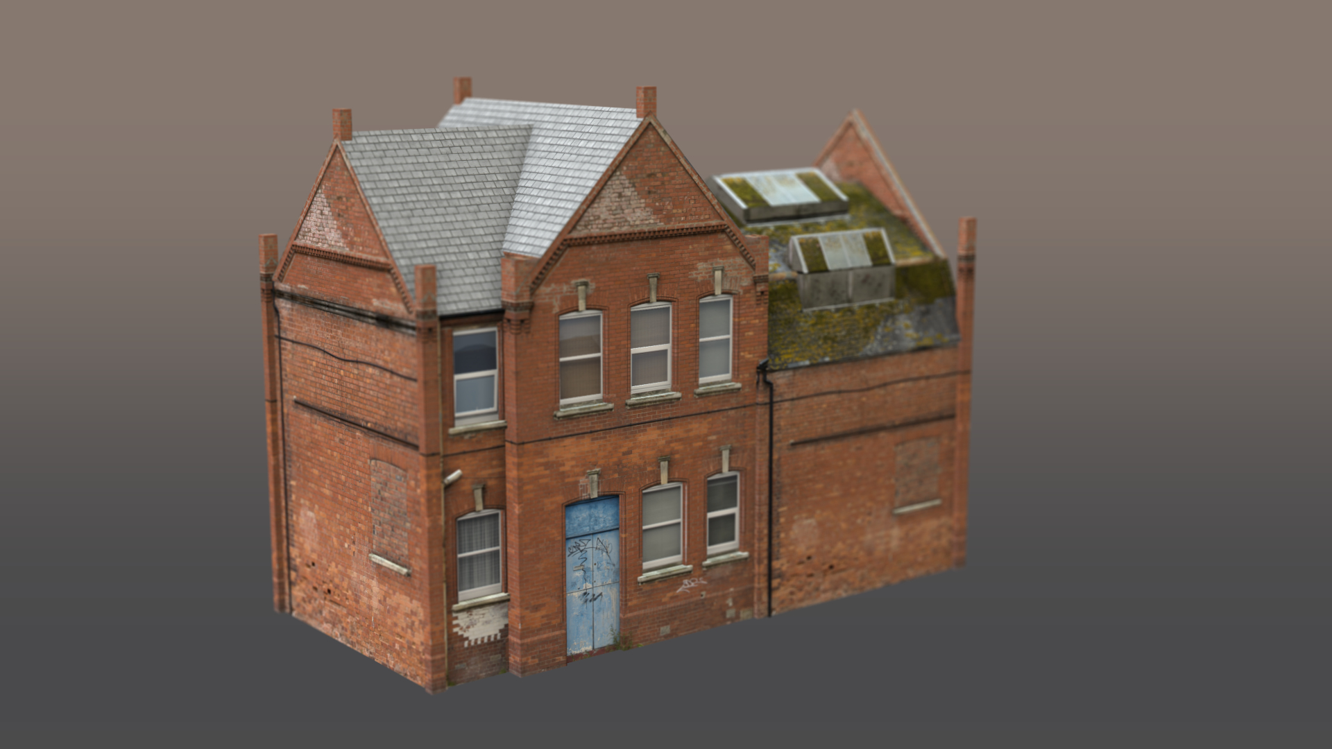 Old Building Modeled 3d Max