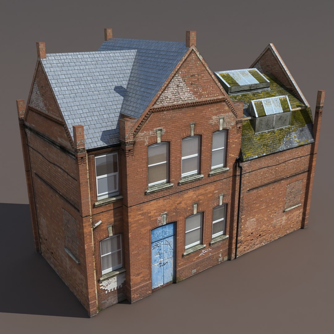 Old Building Modeled 3d Max