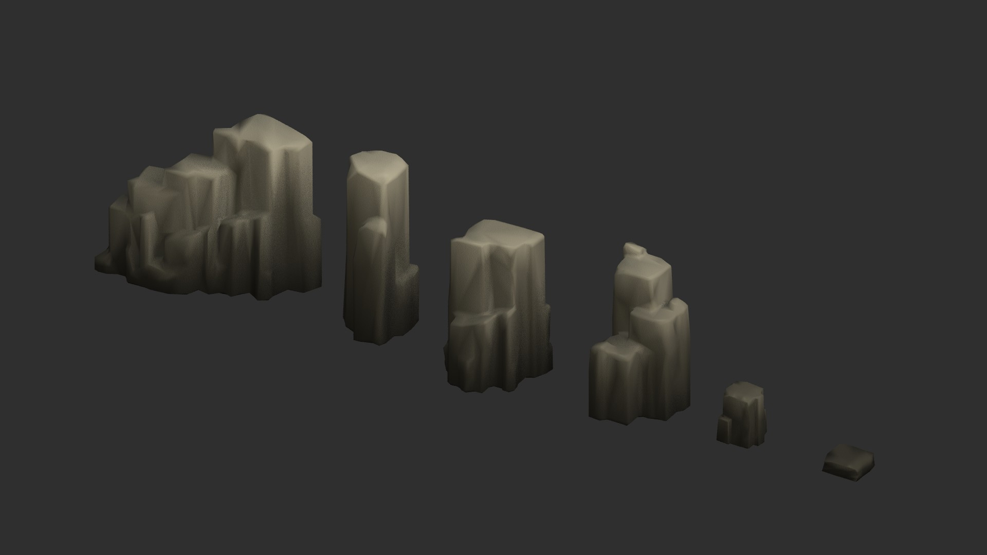 Free 3D Low Poly Rocks With 9 Color Options - TurboSquid 2086139