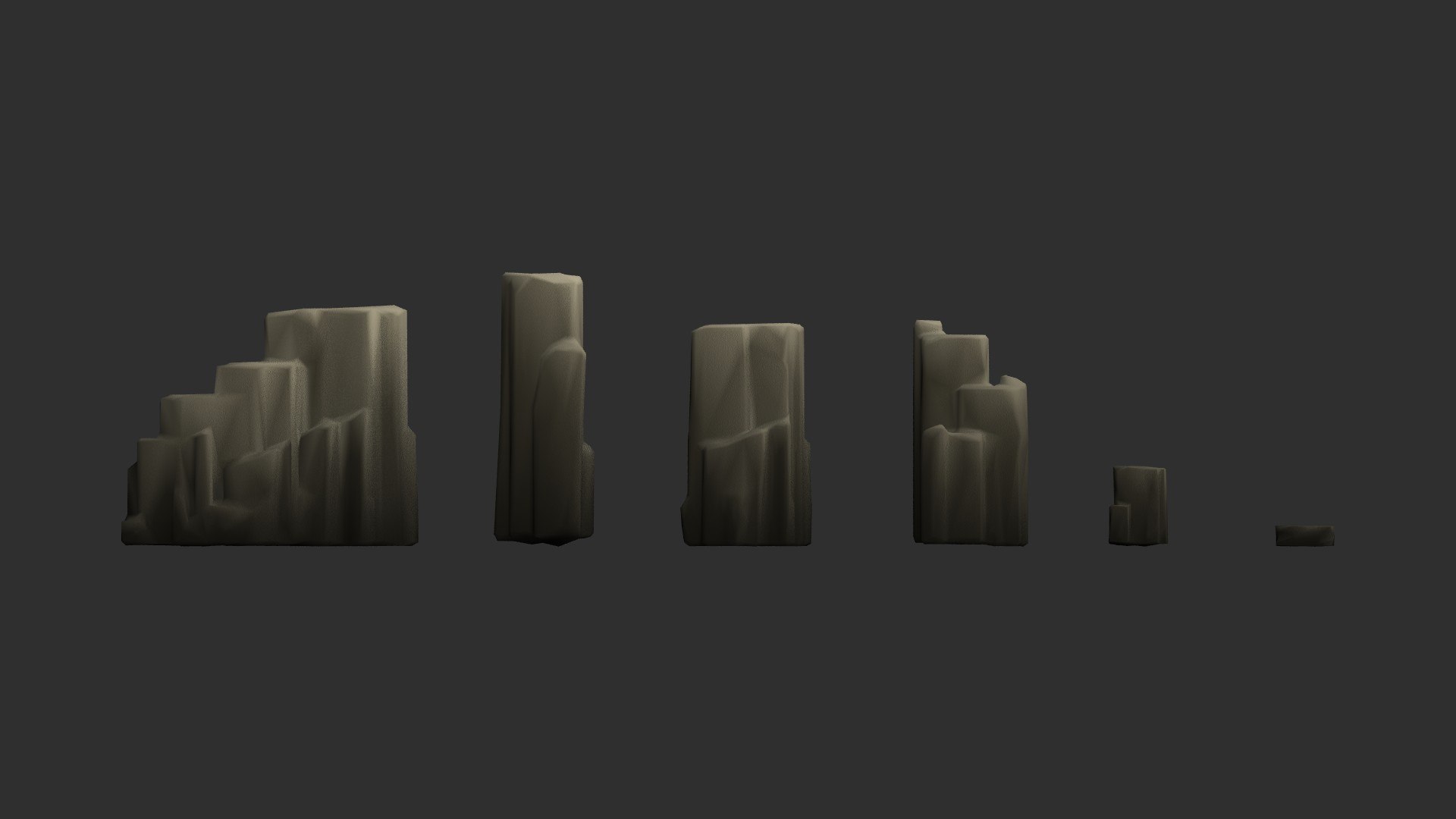 Free 3D Low Poly Rocks With 9 Color Options - TurboSquid 2086139