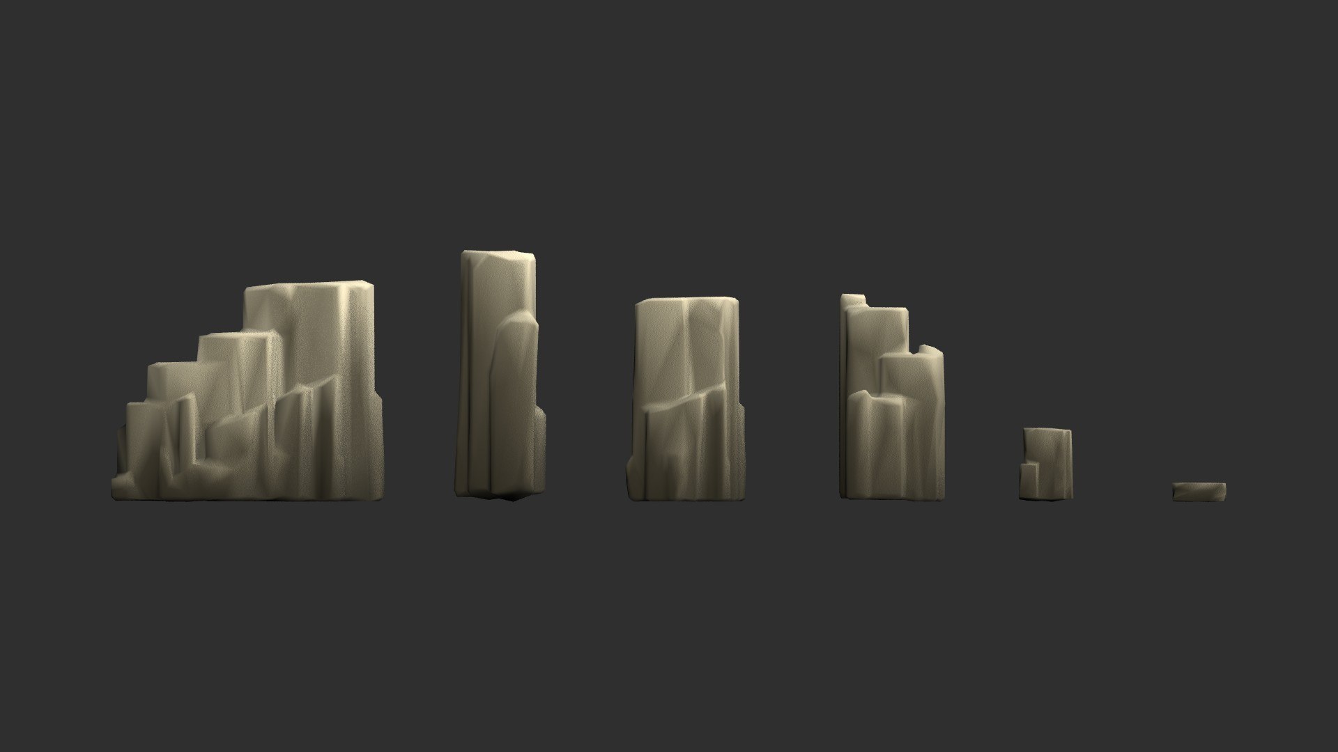 Free 3D Low Poly Rocks With 9 Color Options - TurboSquid 2086139