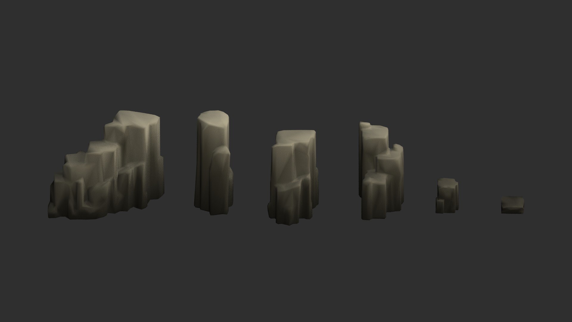 Free 3D Low Poly Rocks With 9 Color Options - TurboSquid 2086139