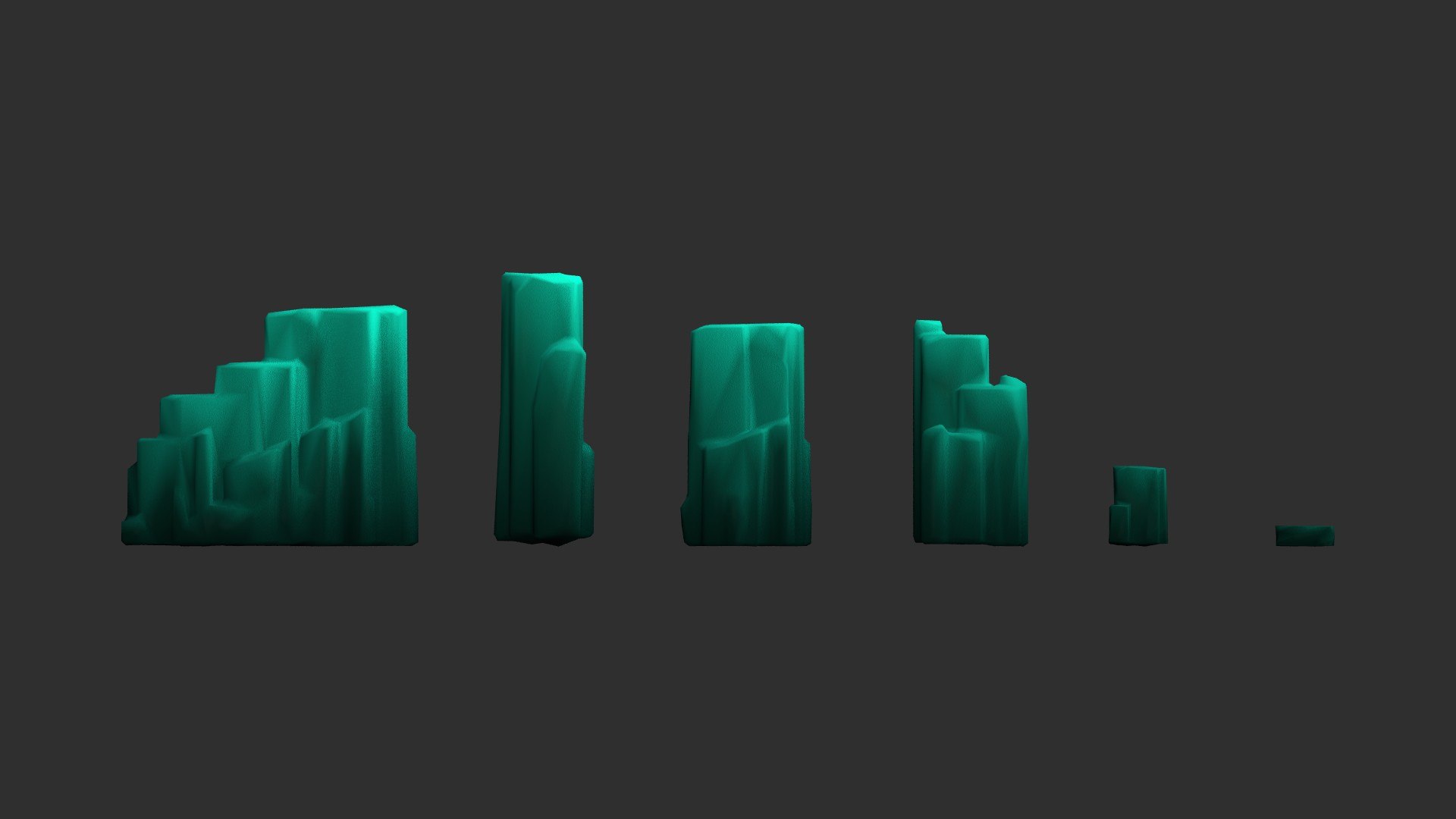 Free 3D Low Poly Rocks With 9 Color Options - TurboSquid 2086139