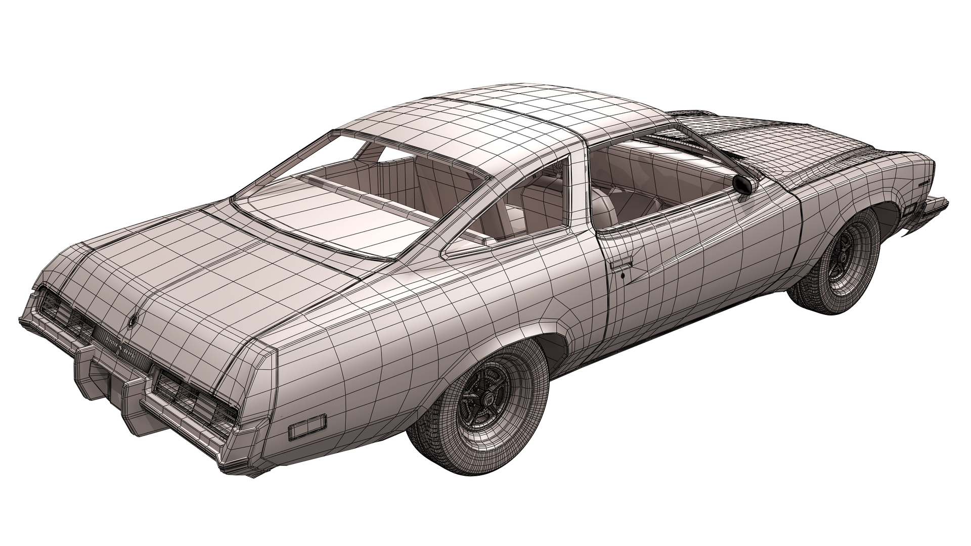 3D Buick Gran Sport 1973 model - TurboSquid 1723674