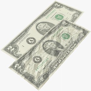 Two Dollar Bill 3D Models for Download | TurboSquid