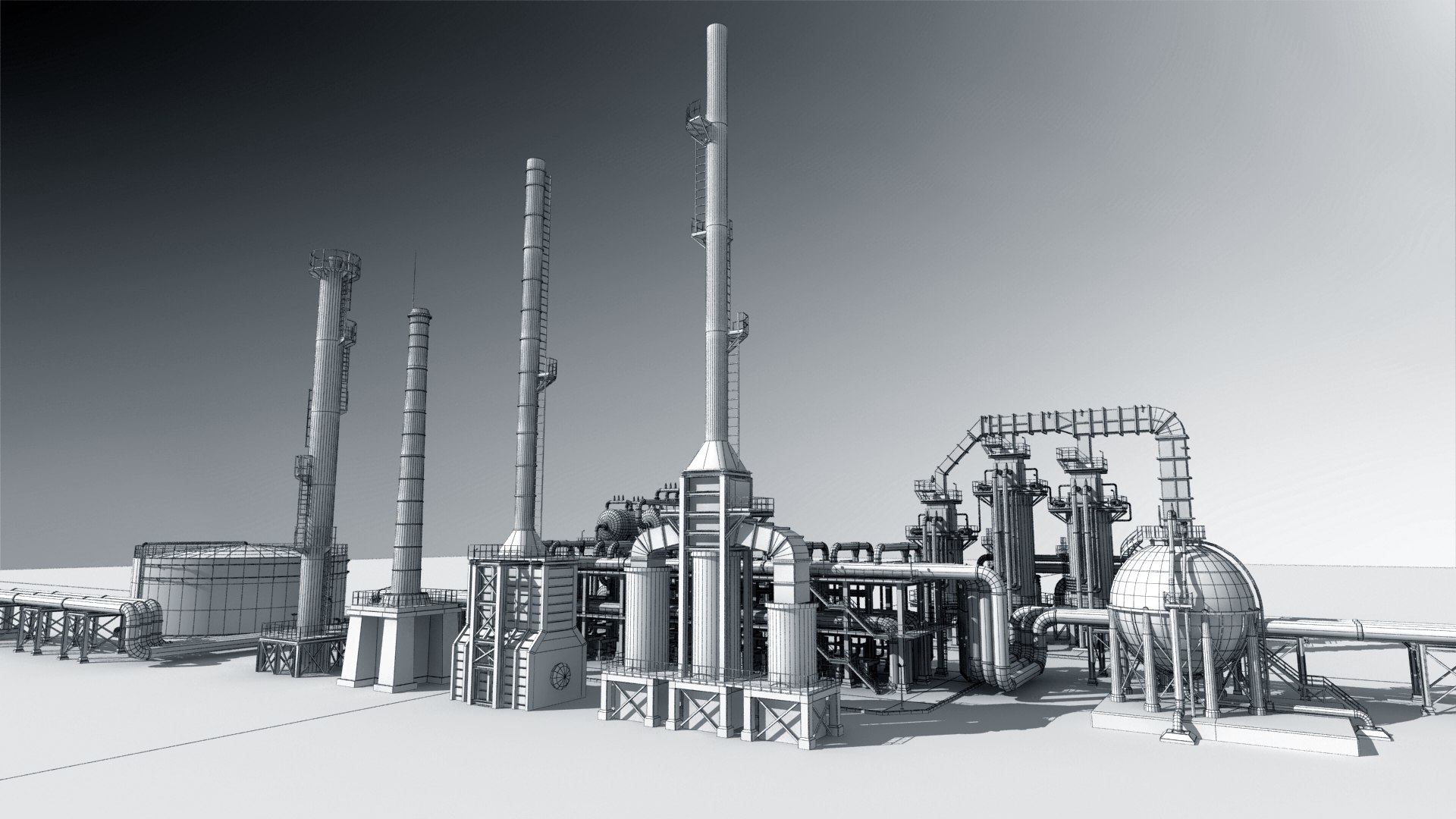 3D Metal Refinery 03 - TurboSquid 2050331