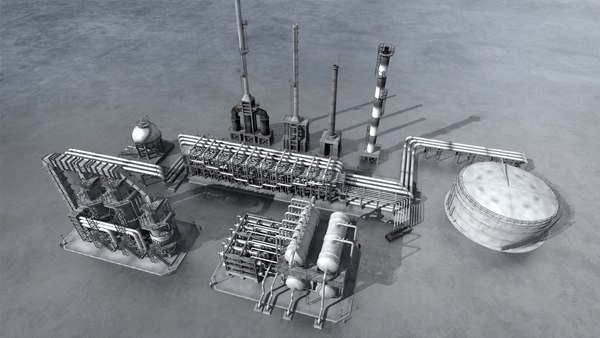 3D Metal Refinery 03 - TurboSquid 2050331