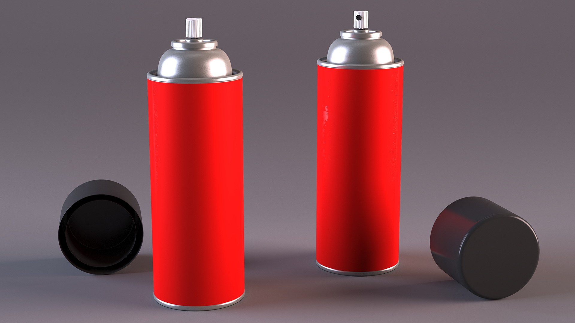 3D Model Red Recycling Aerosol Can - TurboSquid 2139297