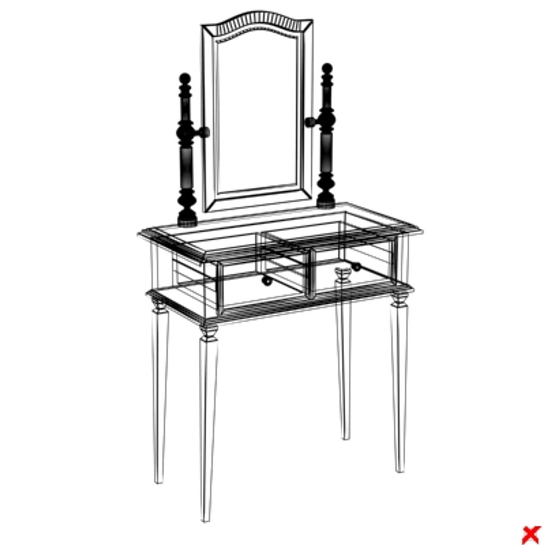 dressing table 3d model