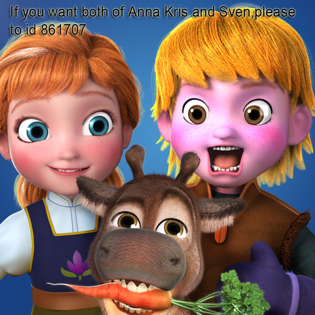 3d model cartoon boy sven