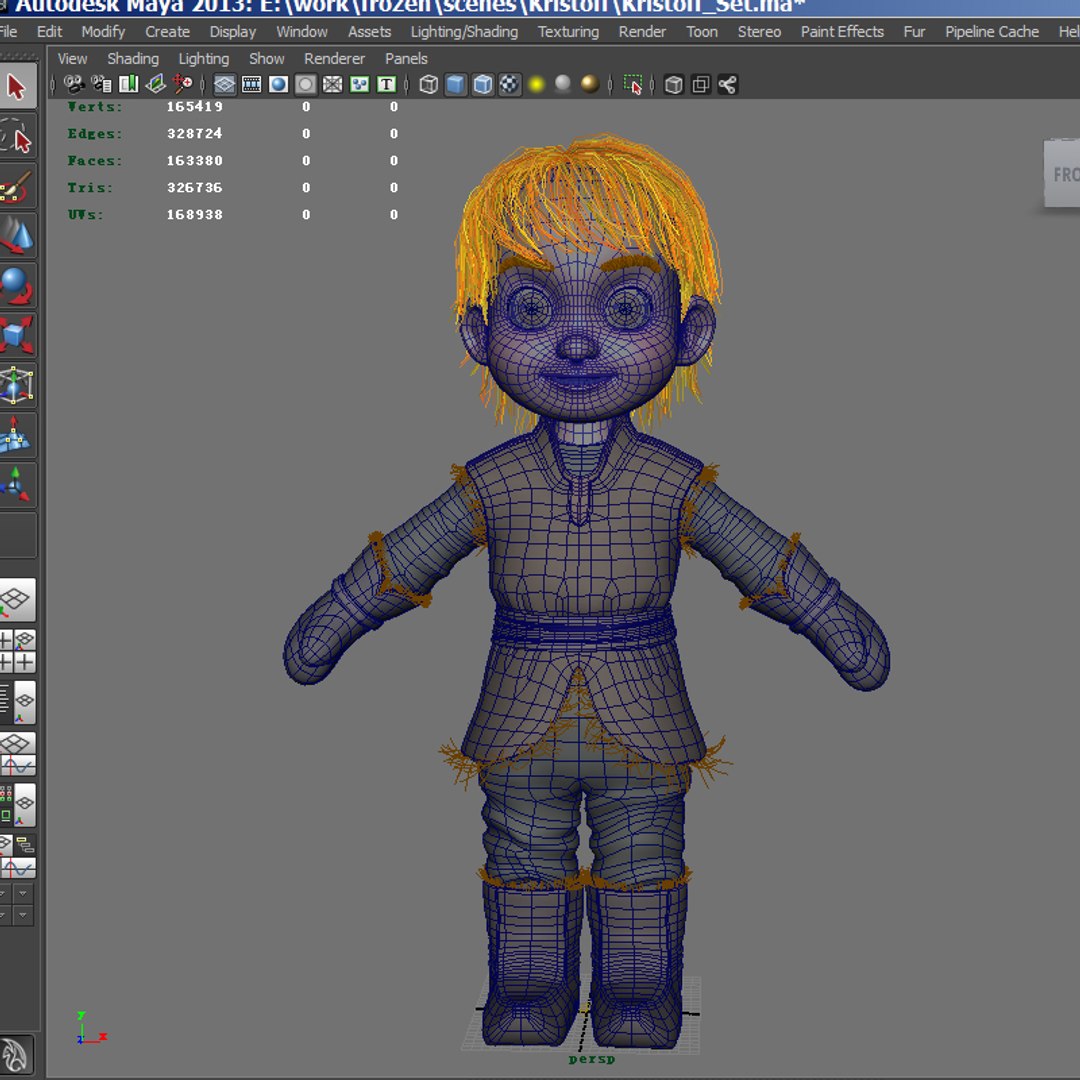 3d model cartoon boy sven