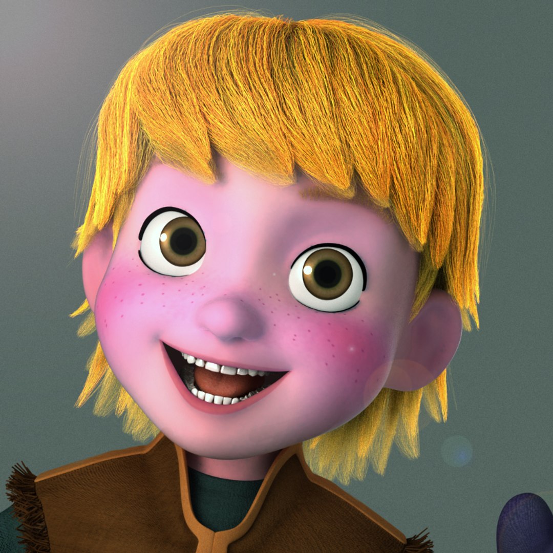3d model cartoon boy sven