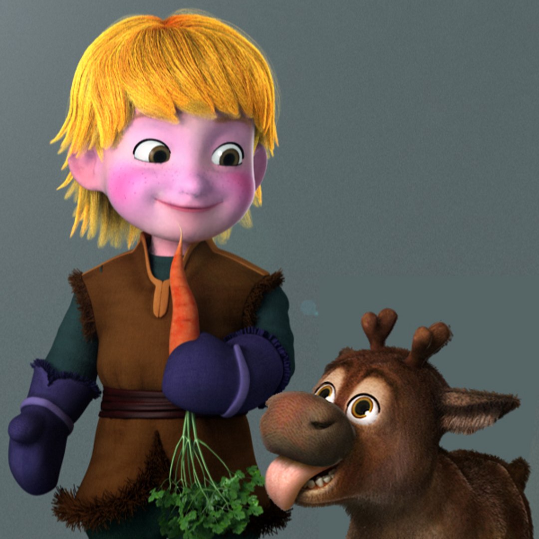 3d model cartoon boy sven